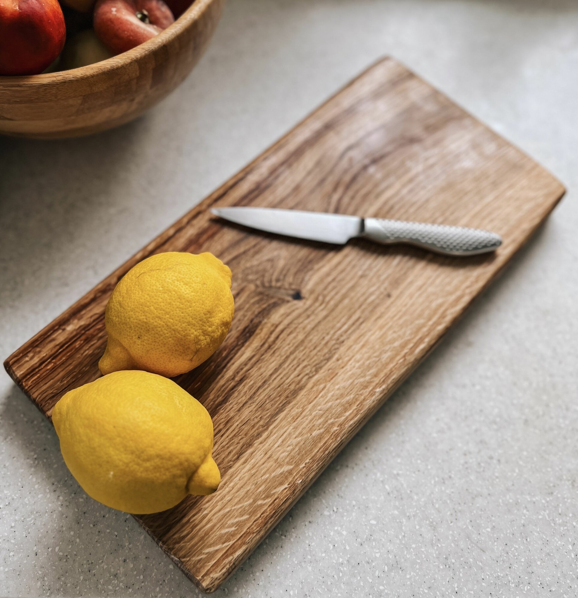 Дубовая разделочная доска Native Woods, 40x20x5 см, двухсторонняя, ручная работа, 1 штука