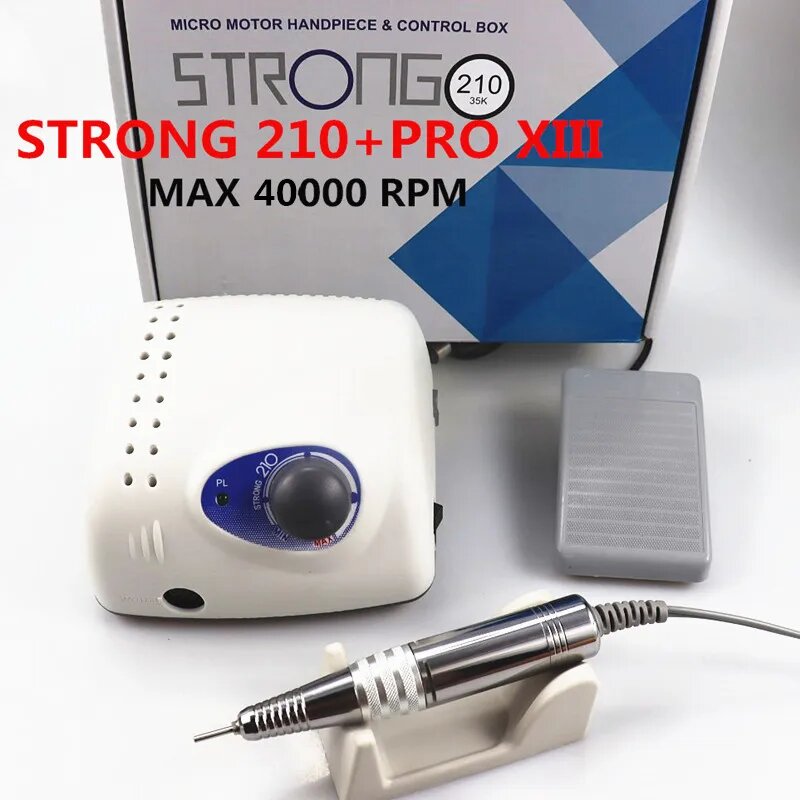 Электрическая маникюрная дрель Strong 210 PRO XII 65 Вт STRONG 210