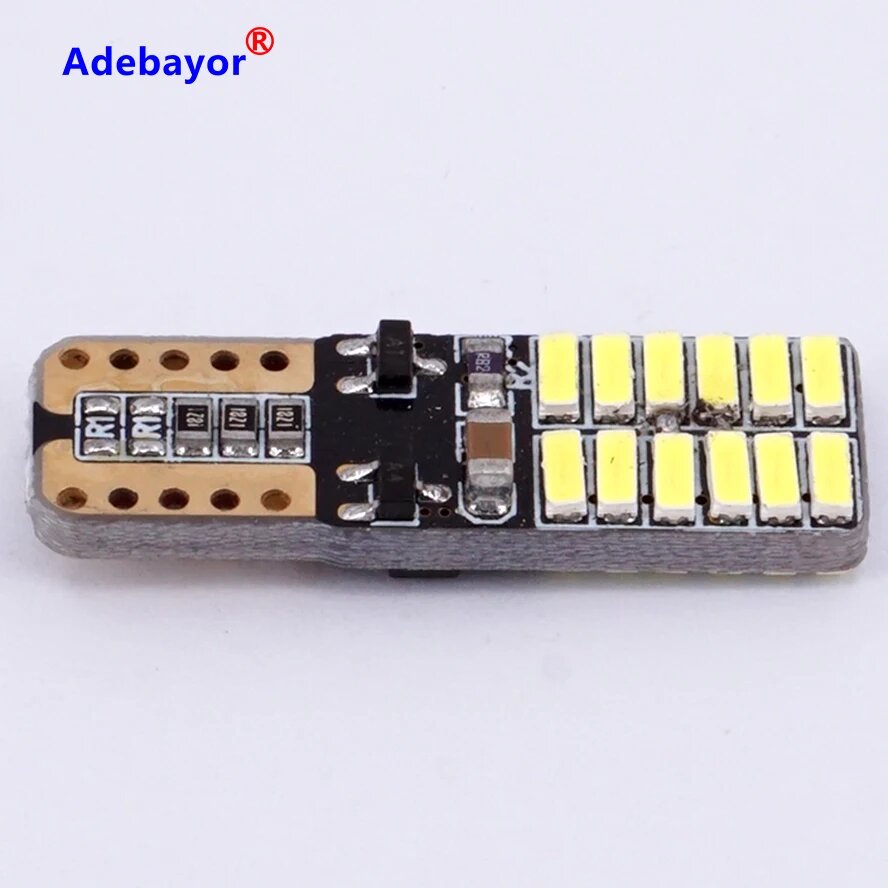 100 шт. T10 светодиодные автомобильные аксессуары Canbus 4014 24 SMD авто лампы автомобили из диодов независимая лампа Excelente Brug