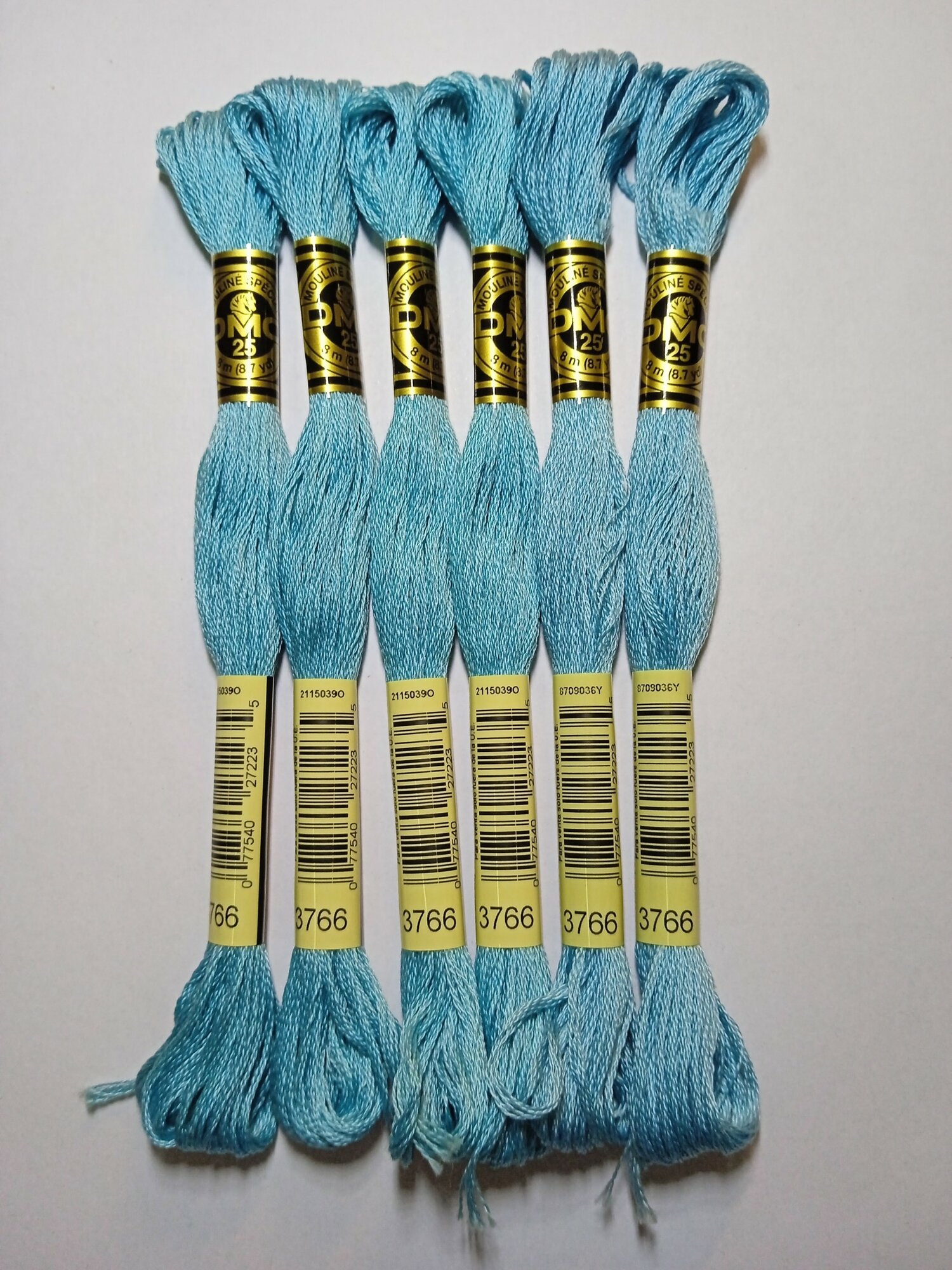 Набор ниток мулине, 8 м, 6 шт DMC-3766_6