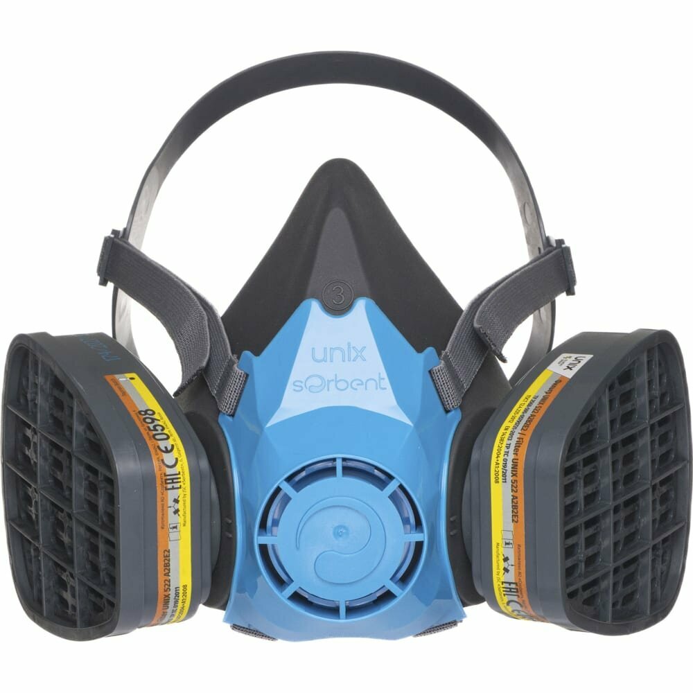 Респиратор в комплекте с фильтрами UNIX 1100 А2В2Е2, 3 рост 102-027-0089