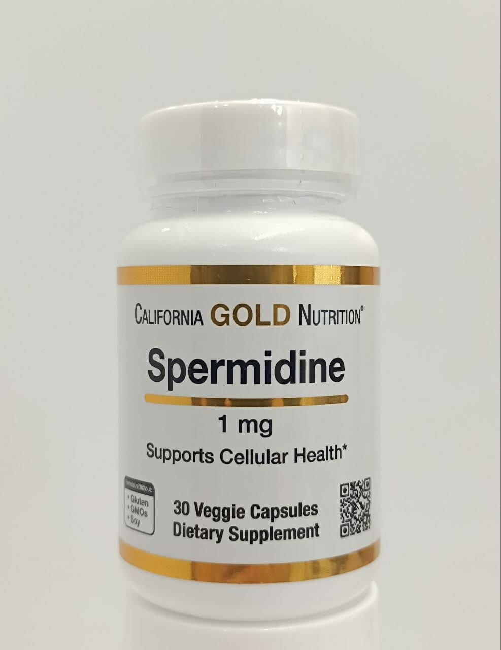 California Gold Nutrition, спермидин, 1 мг, 30 растительных капсул