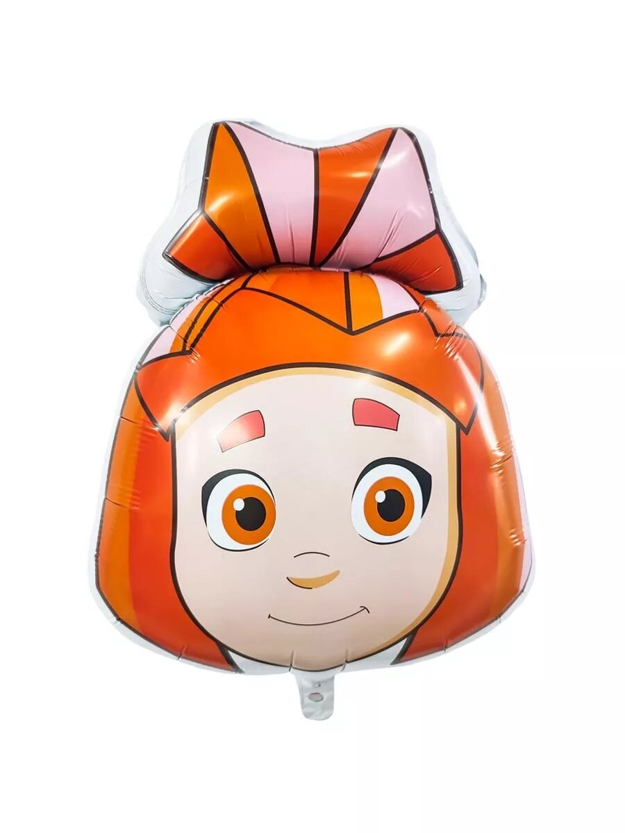 Фиксики Симка голова, фольгированный шар (25"/64 см ) 1 шт. / AGURA, Россия