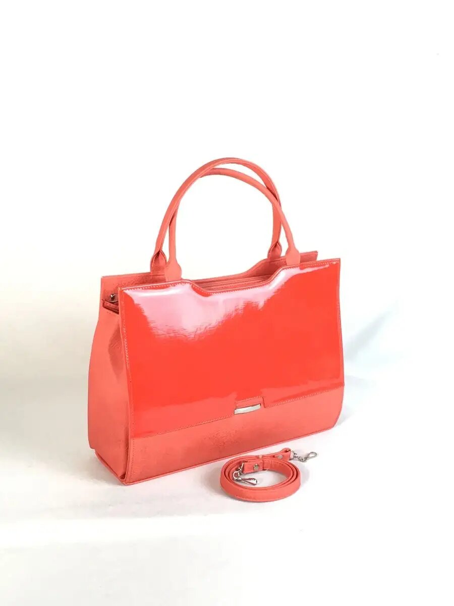 Сумка женская №751 красная лак (уценка)