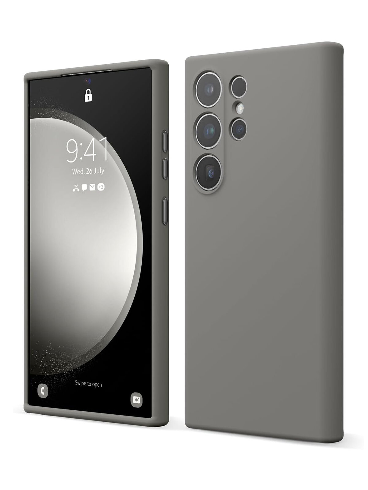 Elago для Galaxy S24 Ultra чехол Soft silicone (Liquid) Medium Grey
