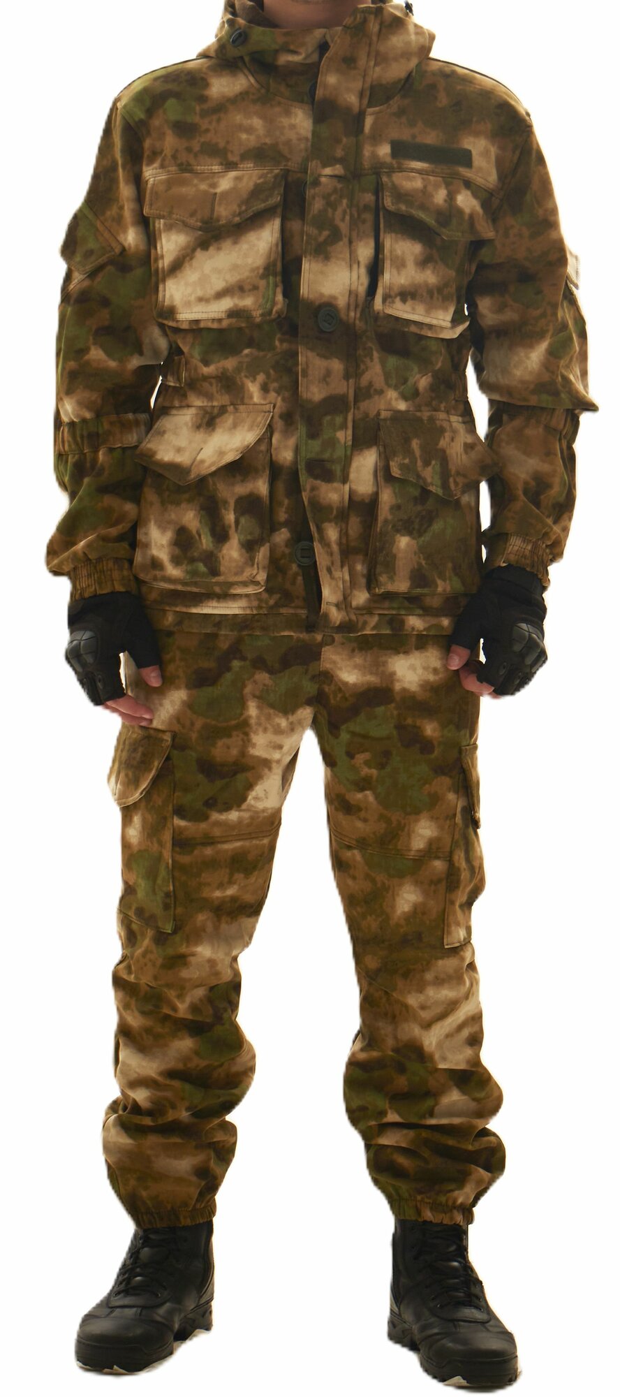 Костюм тактический софтшелл Горка-8; военный; водоотталкивающий; осень-зима для охоты и рыбалки