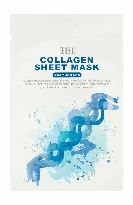 Tenzero Collagen Sheet Mask, Тканевая маска для лица с коллагеном, 25мл