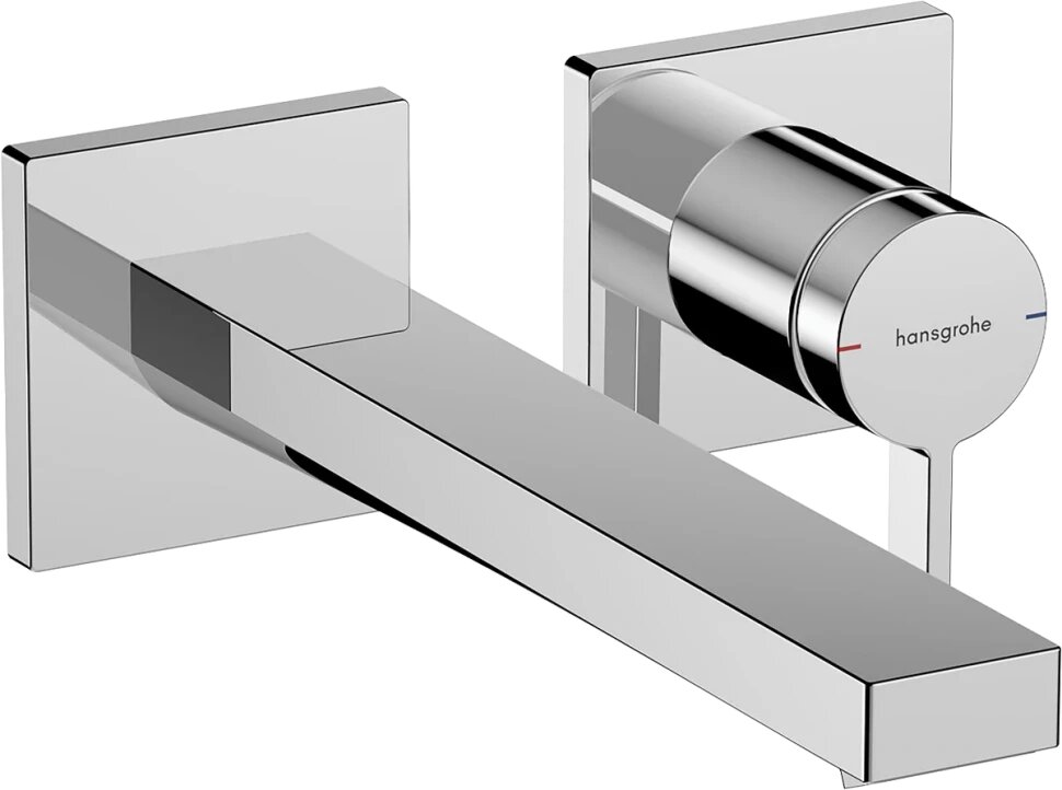 Смеситель для раковины Hansgrohe Tecturis E 73051000 встраиваемый, с выпуском, хром