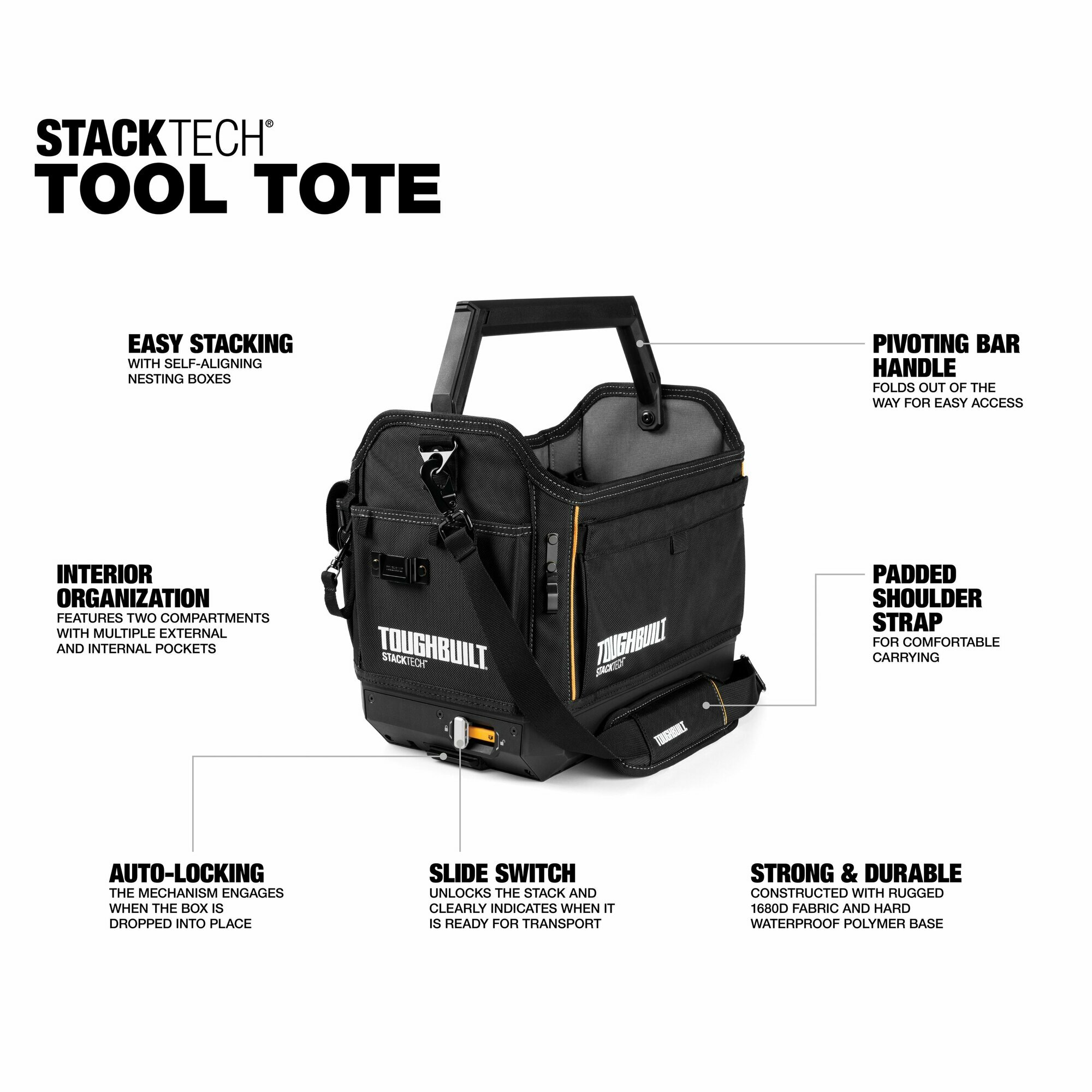TOUGHBUILT TB-B1-S-80C StackTech Сумка для инструментов — фото 1
