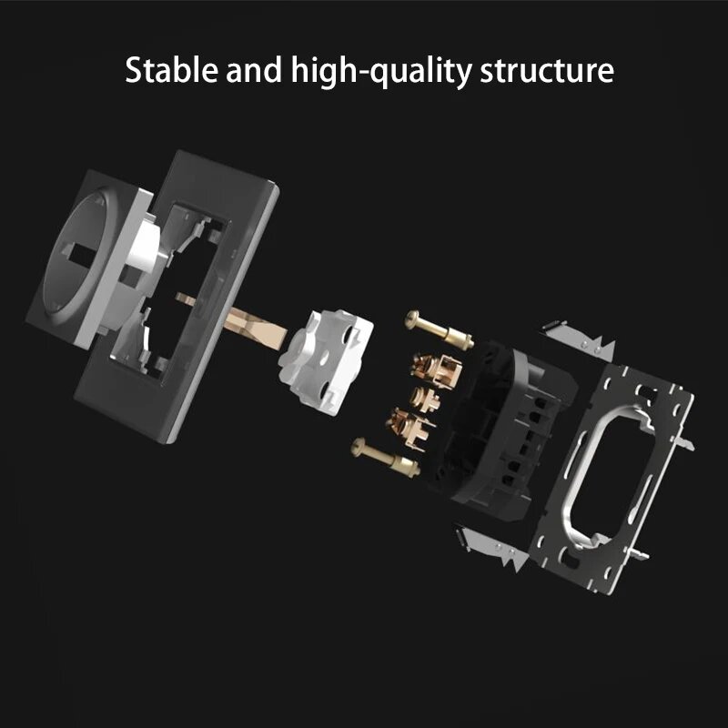 Wallpad Double EU Socket, Цвет: Double EU Socket — фото 1