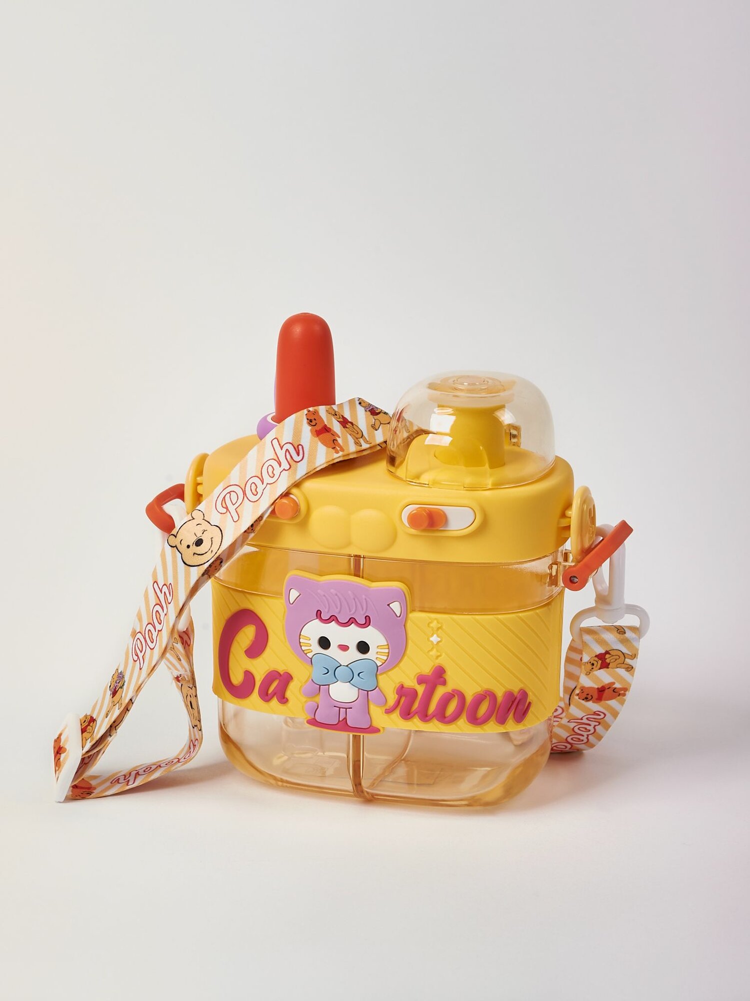 Бутылка для воды с двумя емкостями 600 мл, Желтый