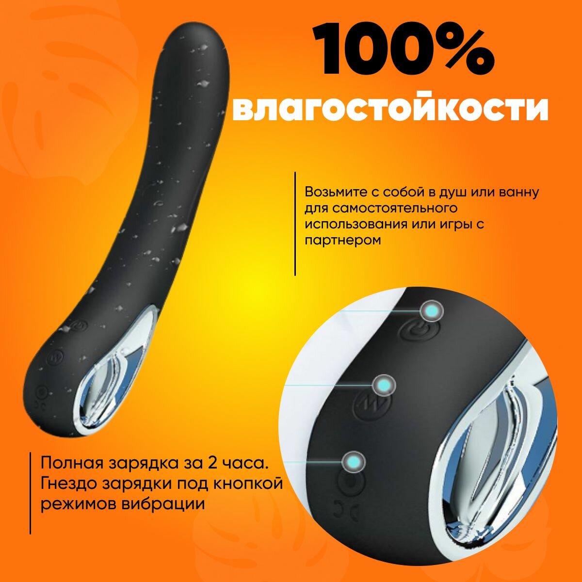 Вибратор для женщин. Вибратор. 12 режимов-.-1-3