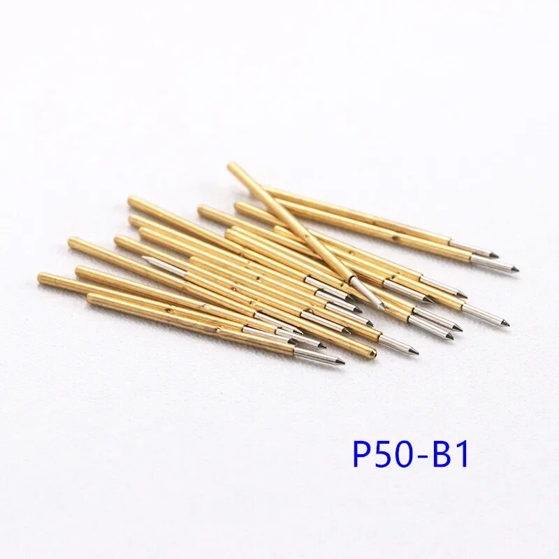 Тестовые зонды P50-B1, латунные, 100 шт.