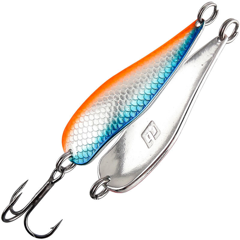 Блесна литьевая из латуни на щуку, покрыта золотом и серебром RB Прохоровка 9гр - 127