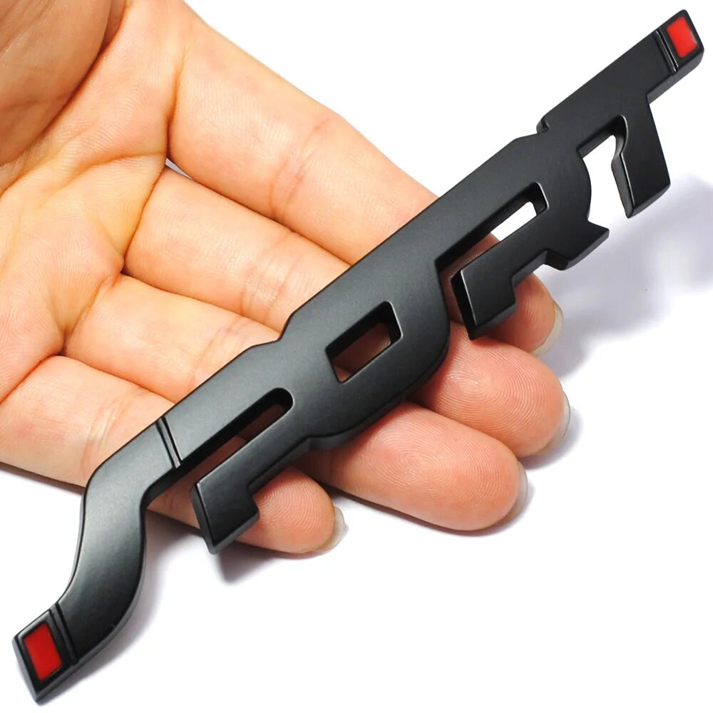 Универсальный модный спортивный эмблем, универсальный значок для всех багажников автомобиля, наклейка на крыло, 3D логотип, авто наклейка, декор black