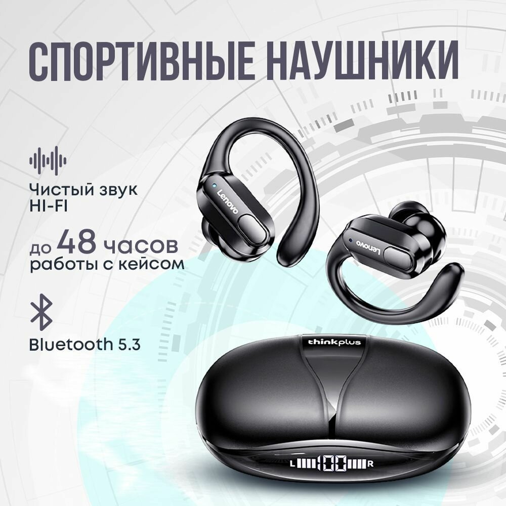 Наушники беспроводные для телефона спортивные с микрофоном для андроид, айфон/Блютуз гарнитура