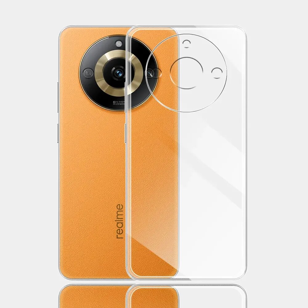 Чехол Realme 11 Pro Plus, силикон, прозрачный