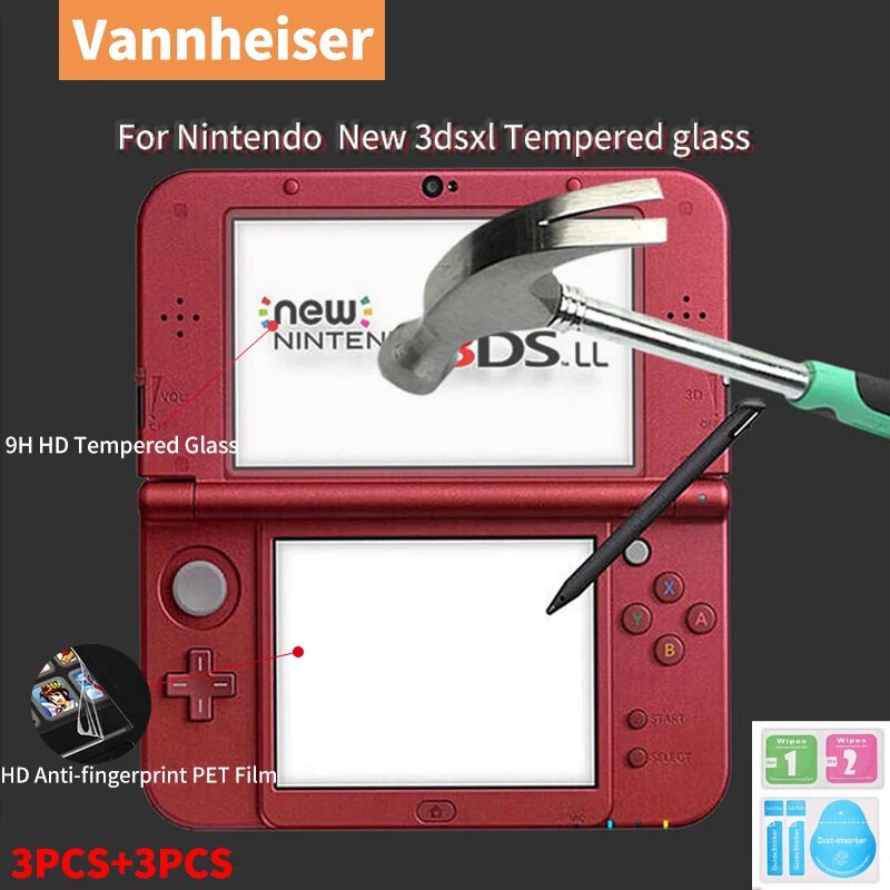 Защитное стекло OUZEY 9H для Nintendo 3DS XL LL