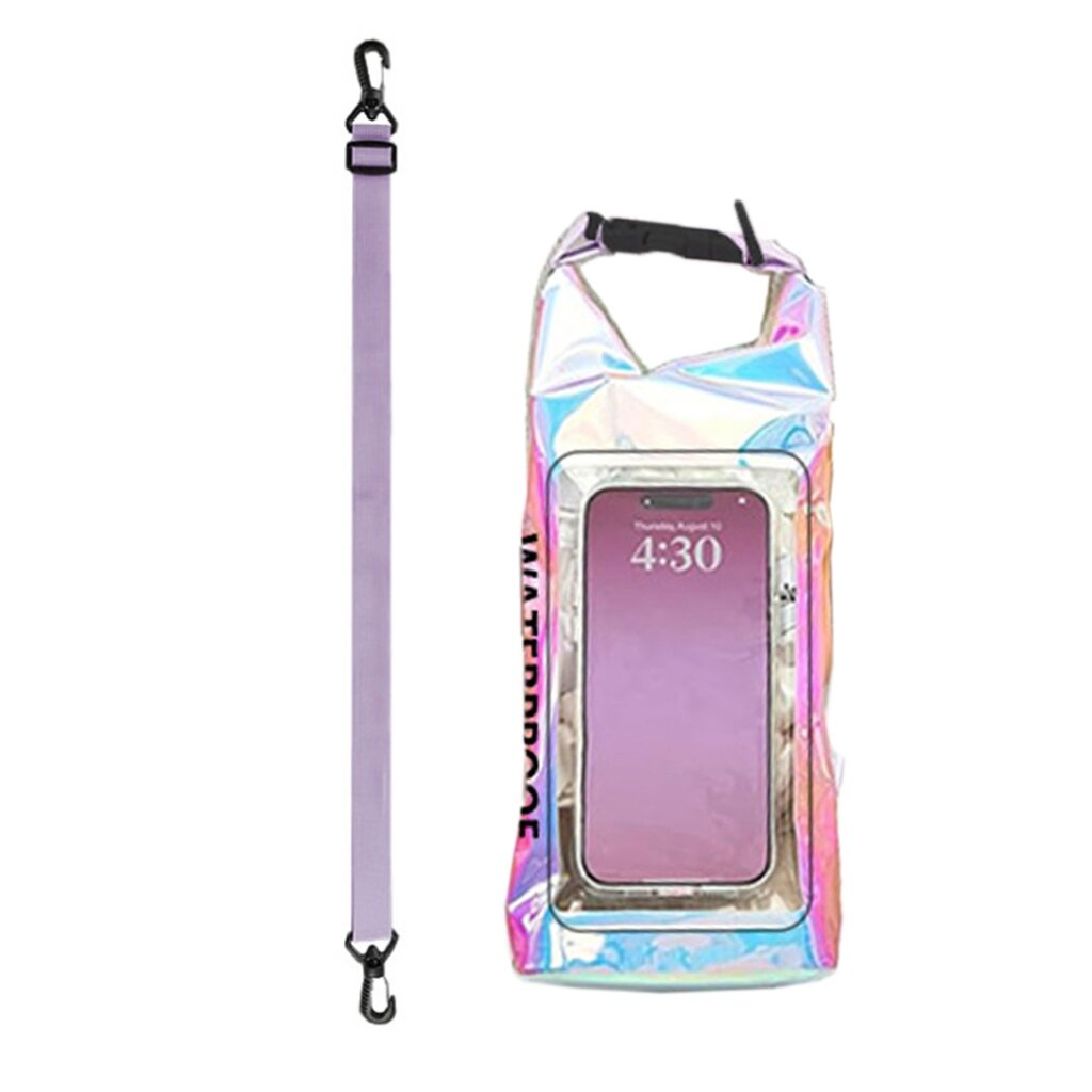 Водонепроницаемый чехол для телефона, емкость 2 л, уличная голограмма, красочная сухая сумка смартфона с рулонным верхом рафтинга, пляжного плавания