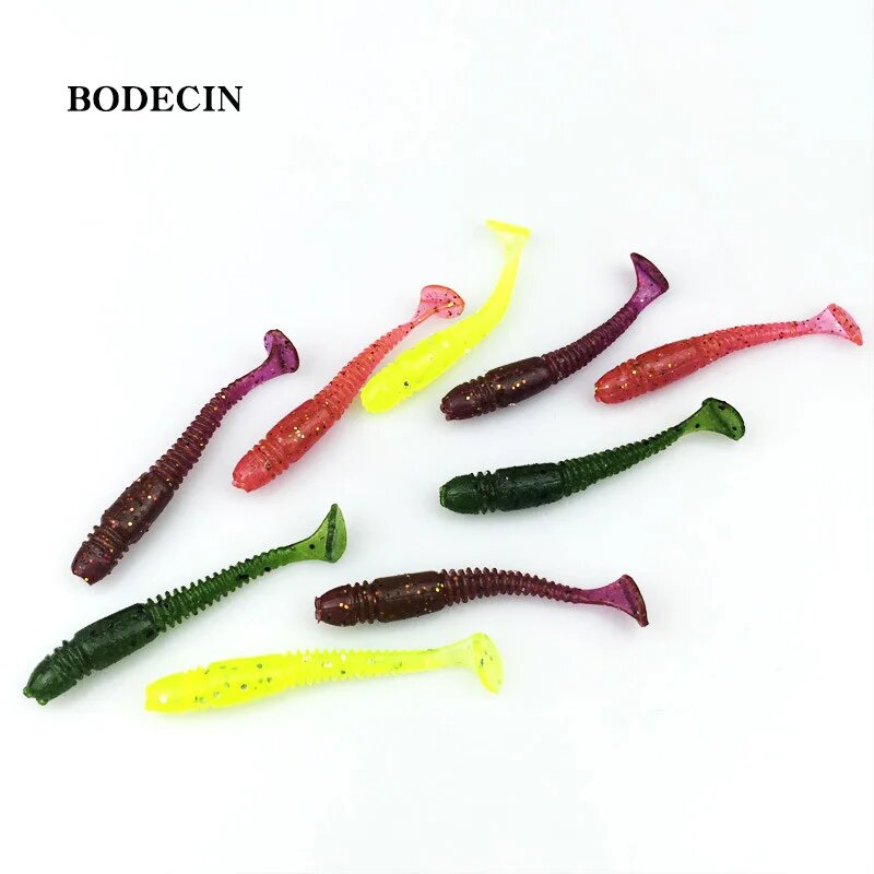 Искусственные черви для рыбалки, Mixed color 16PCS
