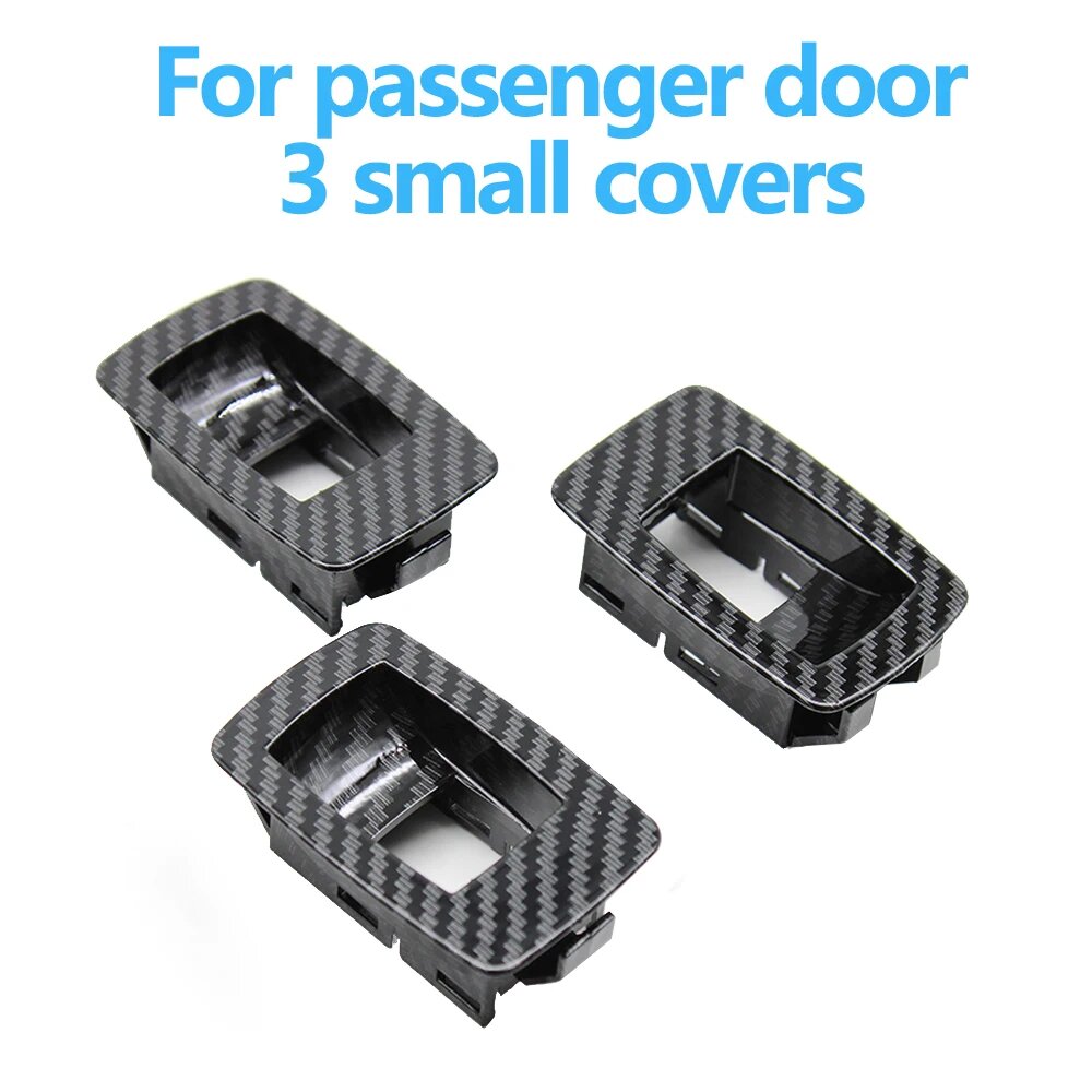 LHD RHD автомобильный внутренний подлокотник из углеродного волокна дверная ручка с крышкой отделка для BMW 3 серии E90 E91 316 318 320 325 328i 3PCS Small Covers