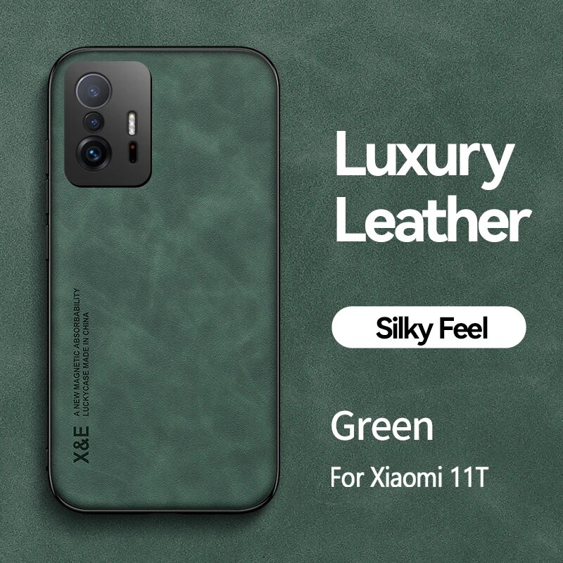 Чехол Luxury Leather Green для Xiaomi 11T