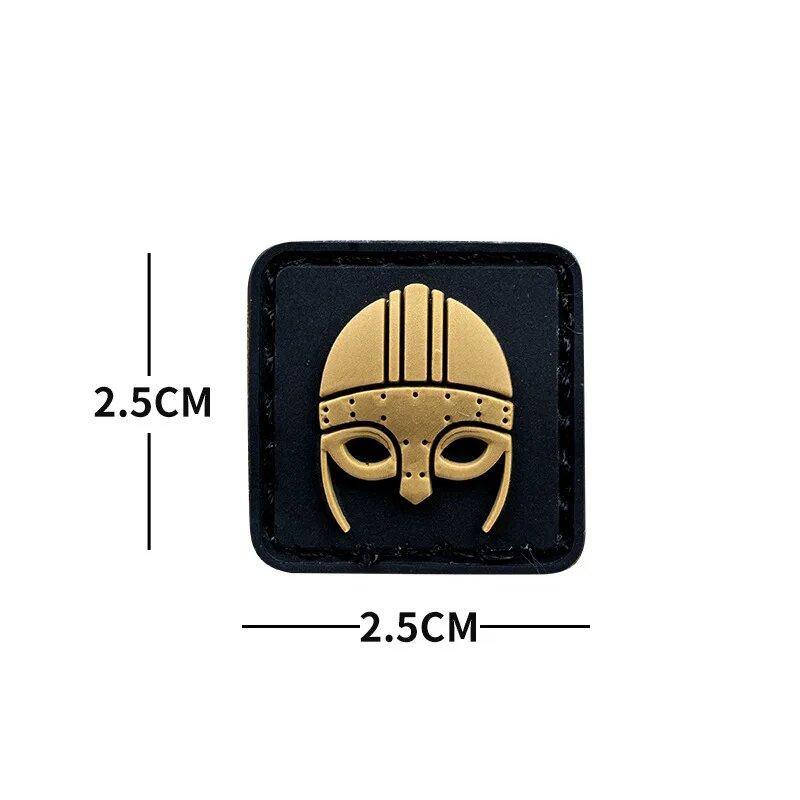 Нашивка тактическая Спартанская маска, 2.5см, Цвет: 37