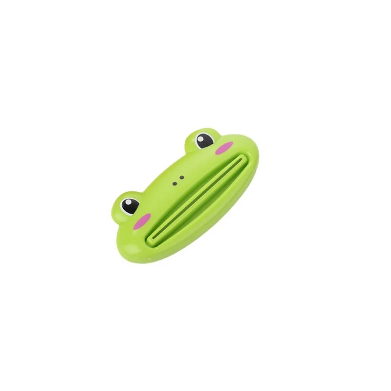 Зеленый диспенсер для зубной пасты Frog