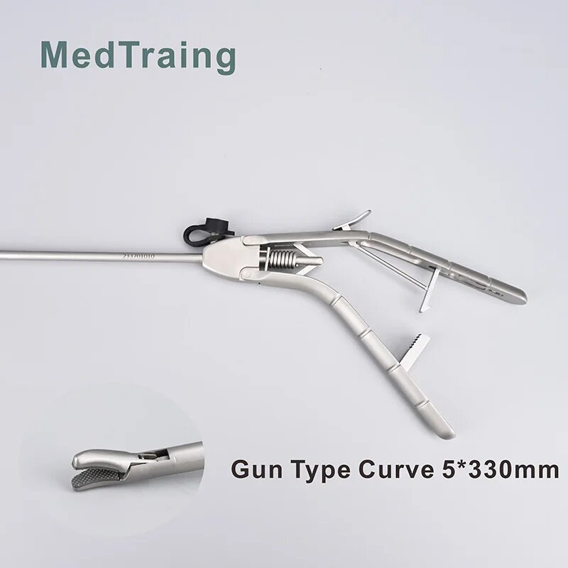 Тренировочный иглодержатель для лапароскопии из нержавеющей стали Gun type curve
