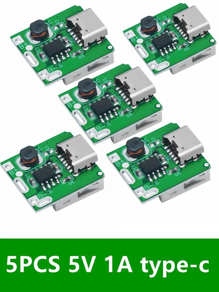 5шт. USB Type-C повышающий модуль 5V 1A