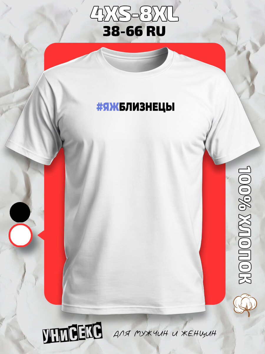 Футболка с принтом знак зодиака Близнецы