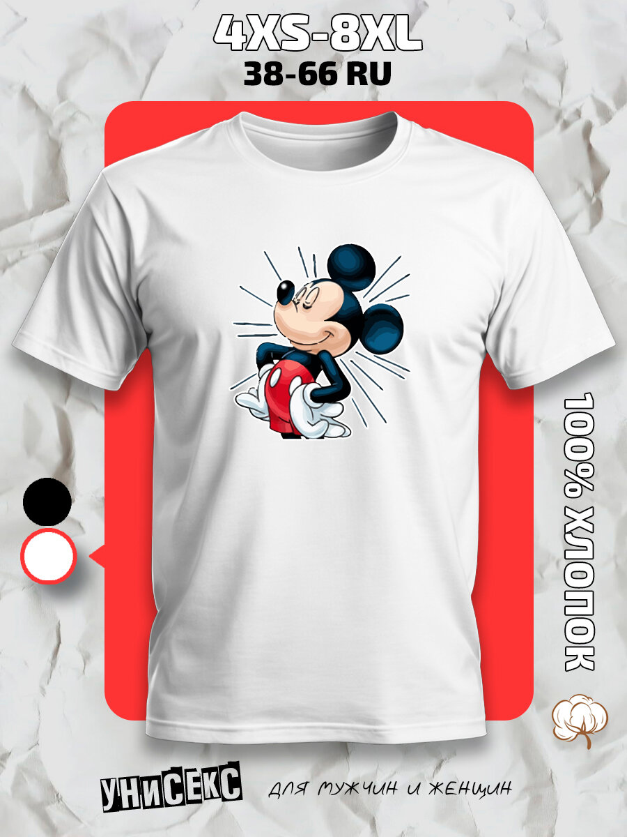 Футболка с принтом Микки Маусом