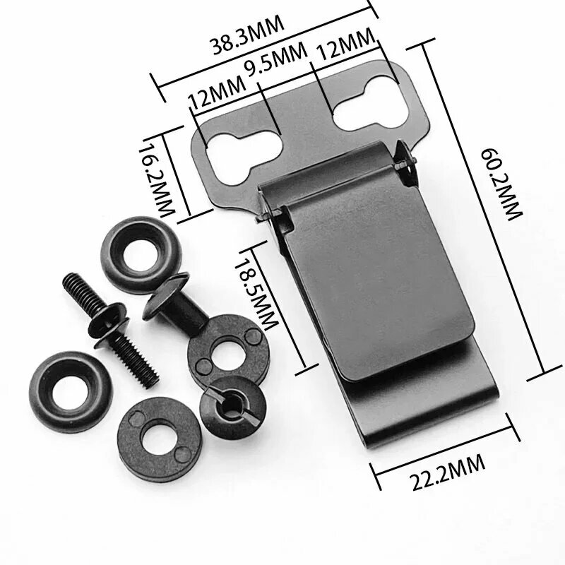 Клипса для ножен из нержавеющей стали Серый, 1pc Clip