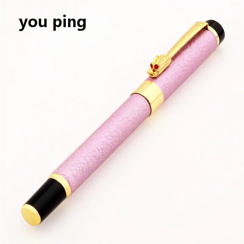 Перьевая ручка You Ping, Pink, с драконом