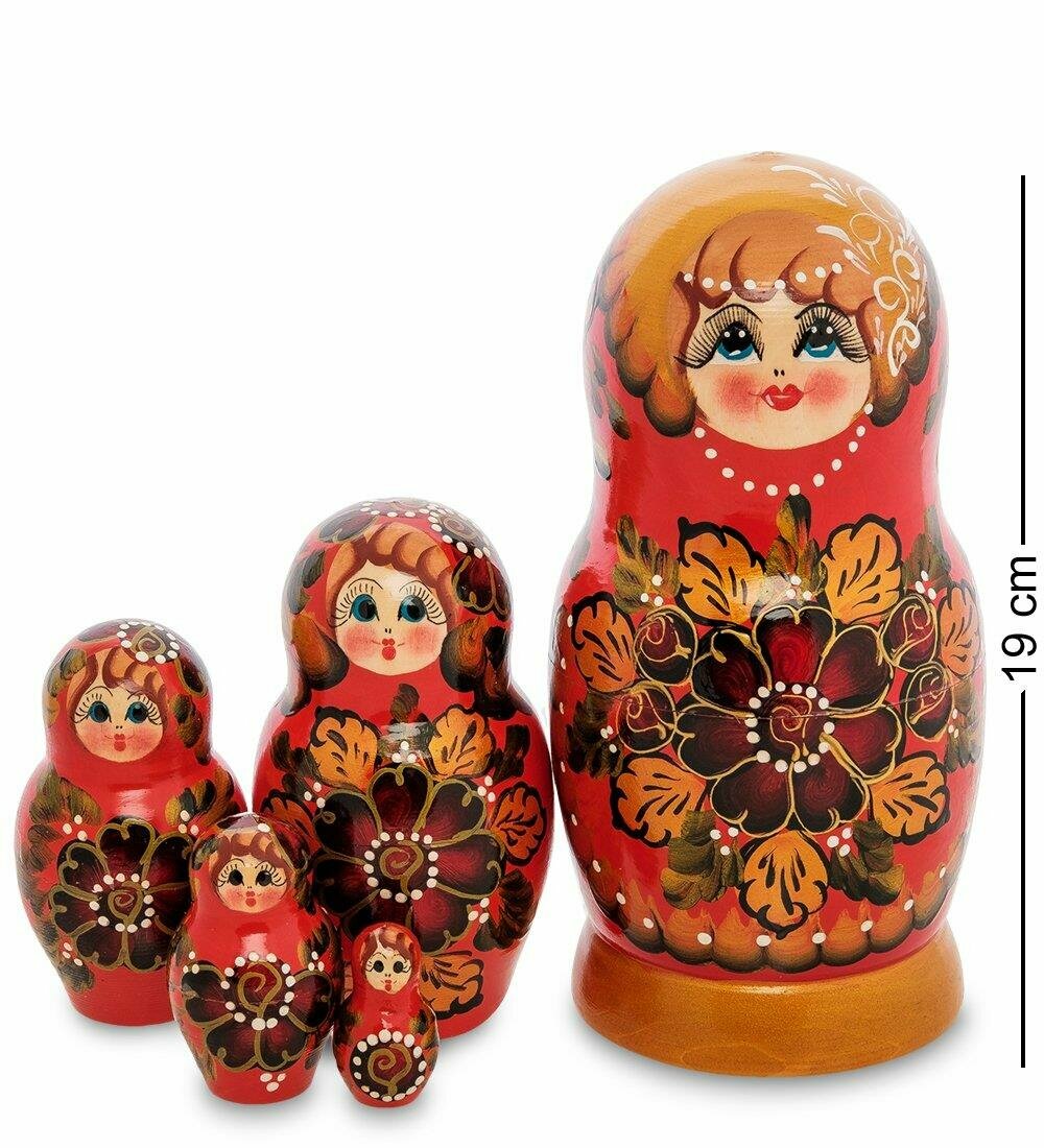 Матрешка-музыкальная 5м "Василина" A2124439 Народные промыслы, Дерево липа, краски, лак