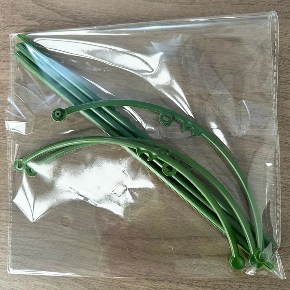 Зеленые пластиковые опоры для растений 3 шт Изумрудный, 24.5cm High