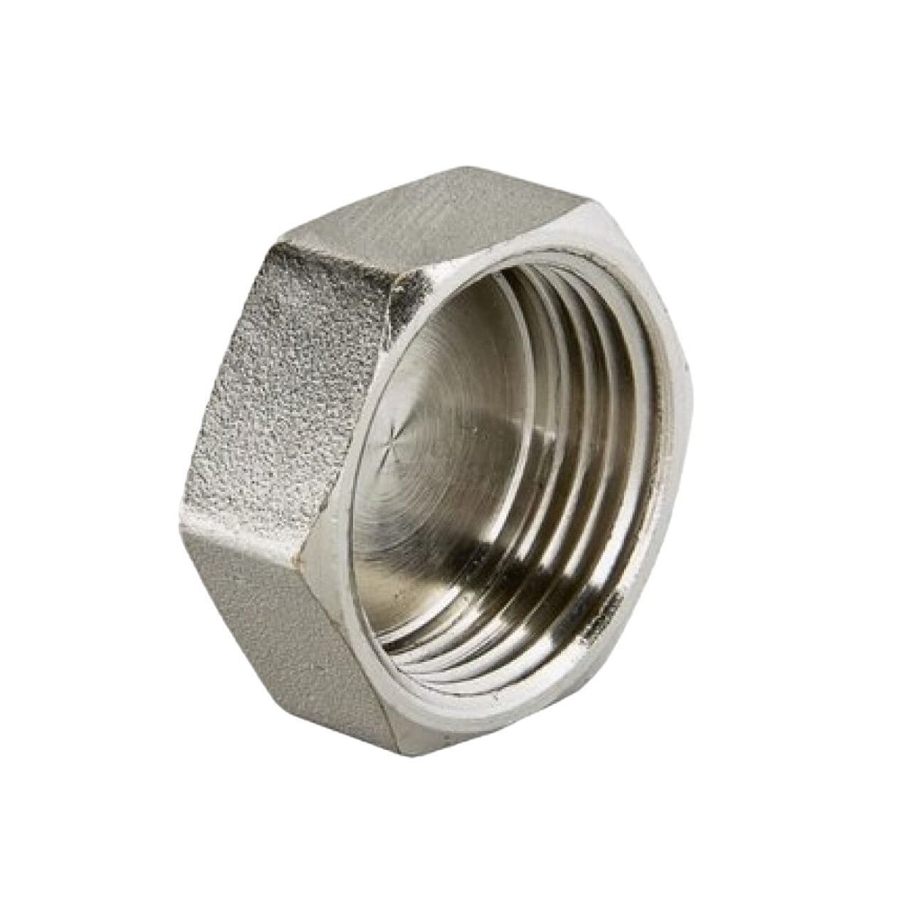 Заглушка ВР 1/2 никелированная для сантехники резьбового соединения трубопровода