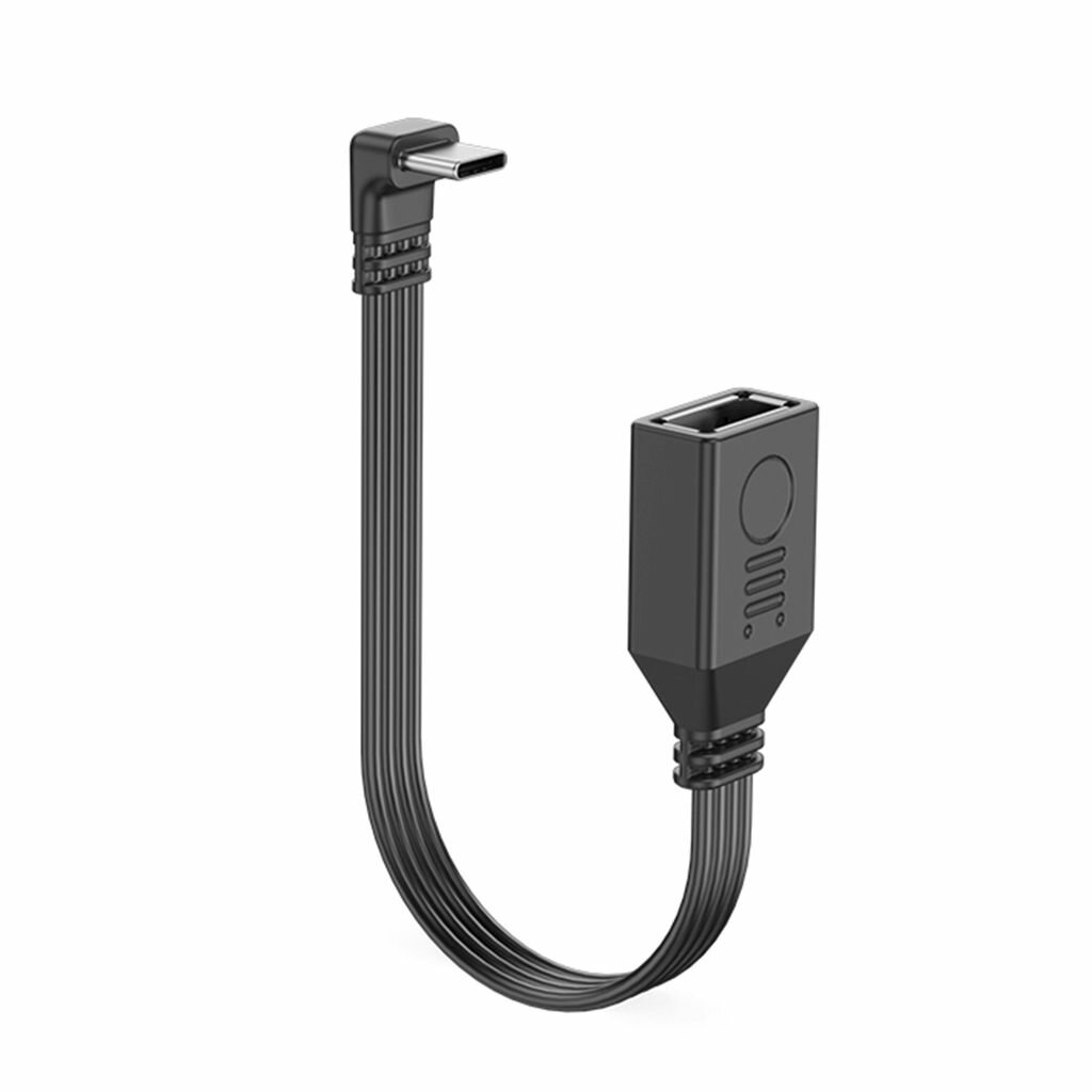 Аудио-Кабель для передачи данных Type C к USB 2.0 OTG-10 см-загибается вверх и вниз вместе с корпусом