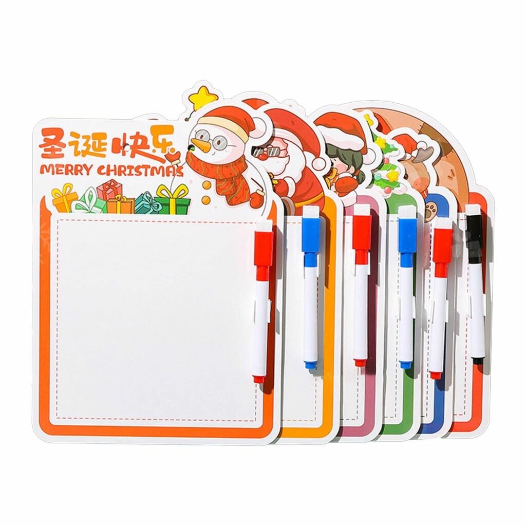 Рождественская двусторонняя стираемая доска для рисования граффити (случайный стиль)