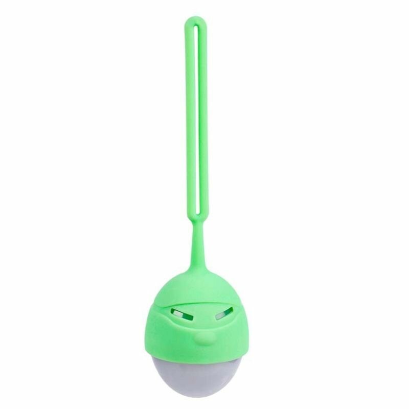 (1 шт.) Велофонарь "Яйцо" (аккум.) - Зеленый (белый свет)