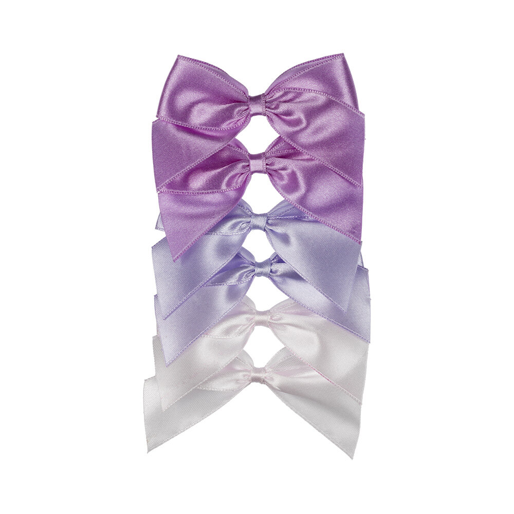 BLITZ Бантик 75-2 Лавандовое настроение, 6 шт, декоративные бантики для волос