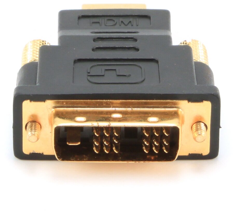 Переходник Gembird/Cablexpert Переходник HDMI-DVI 19M/19M(папа-папа), золотые разъемы A-HDMI-DVI-1