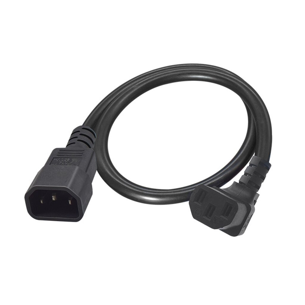 60 см IEC320 C14 -C13 Прямоугольный кабель-адаптер Удлинитель питания для КПК