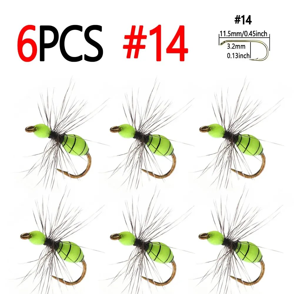 Bimoo Муравьиная муха для нахлыста 6 шт. 6pcs Size 14