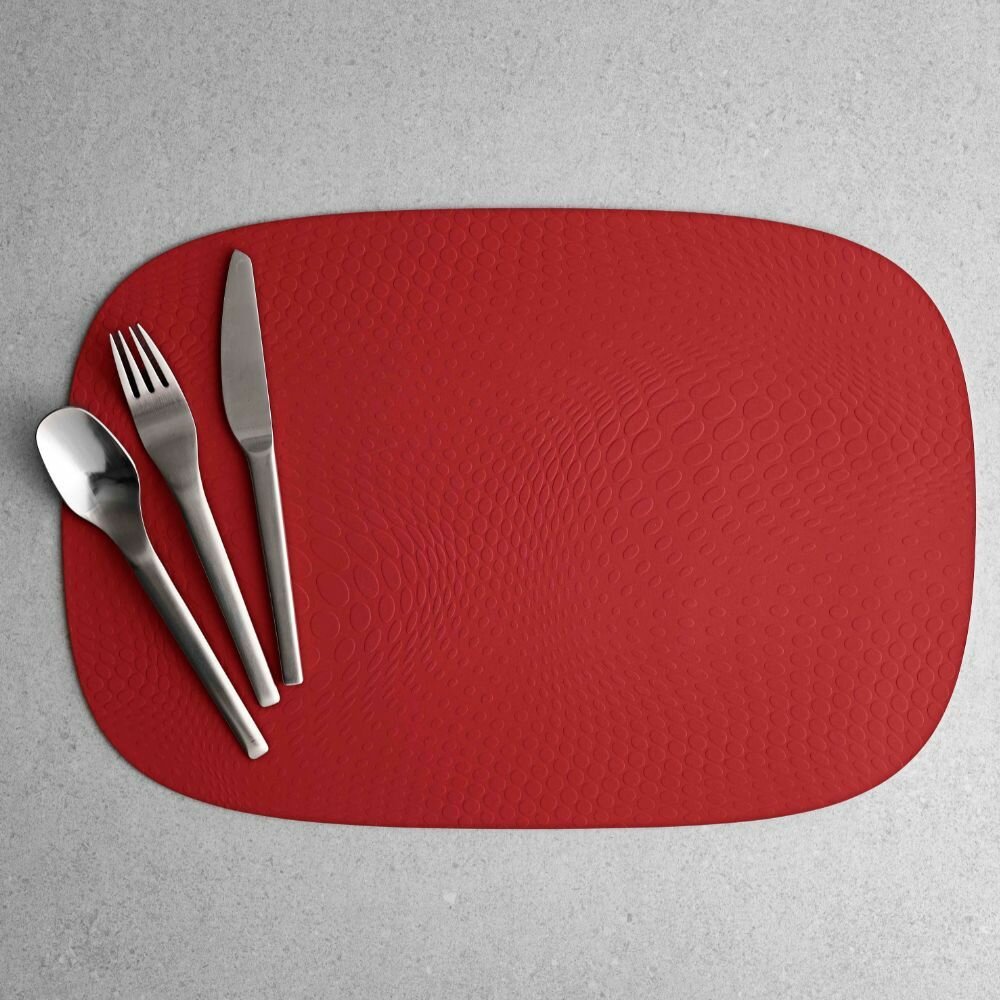 Салфетка сервировочная под приборы и тарелки, плейсмат из кожи