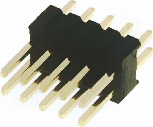Штыревой разъем CONNFLY DS1031-06-2*5P8BV41-3A "папа" PIN 10 прямой 1,27мм THT 2x5 1 шт