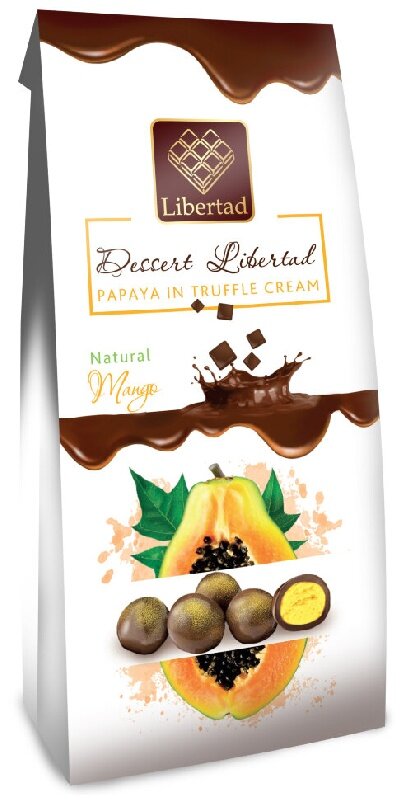 Папайя DESSERT LIBERTAD в трюфельном креме в обсыпке манго /картон/ 90г