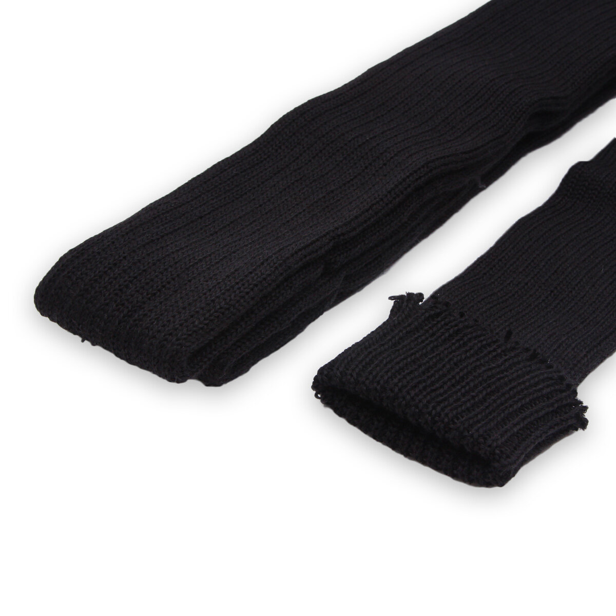 Манжеты на рукава трикотажные, отрез 3 метра, ширина 7 см, плотные, раппорт 2х1, 6 класс, Айрис (черные)