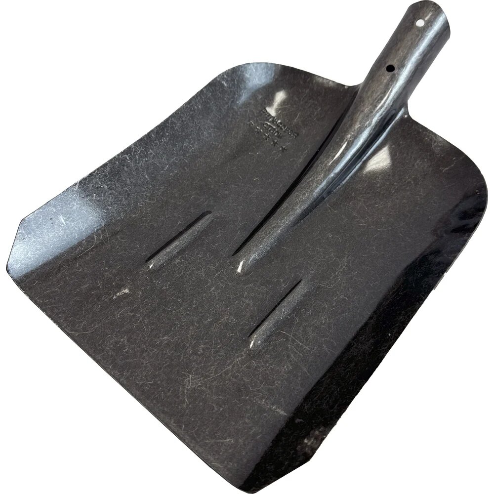 Лопата совковая SAMGRUPP рельсовая сталь S SAMC-036100001, нескладная конструкция, широкая рабочая часть