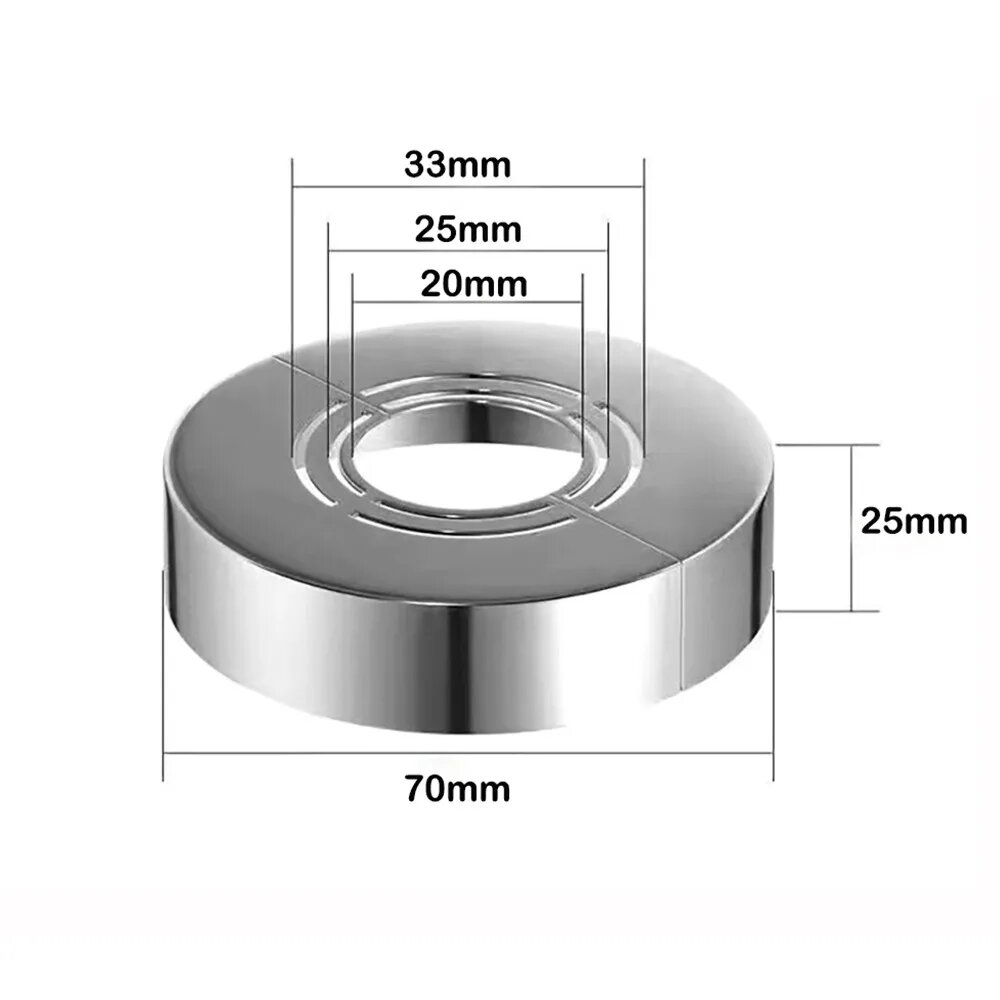 Декоративная крышка для крана Silver 7x2.5 см